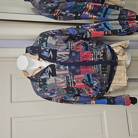 Vintage | Jackets & Coats | Vintage Rare Authentic Guatemalan Cotton Handweave Patchwork Bomber ...